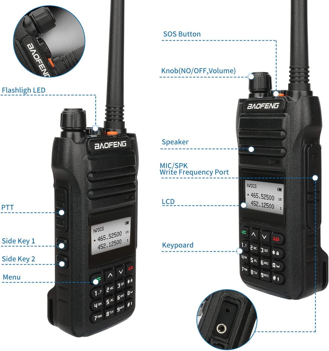 BAOFENG A58 Dual Band Ham Radio Waterproof - Baofeng